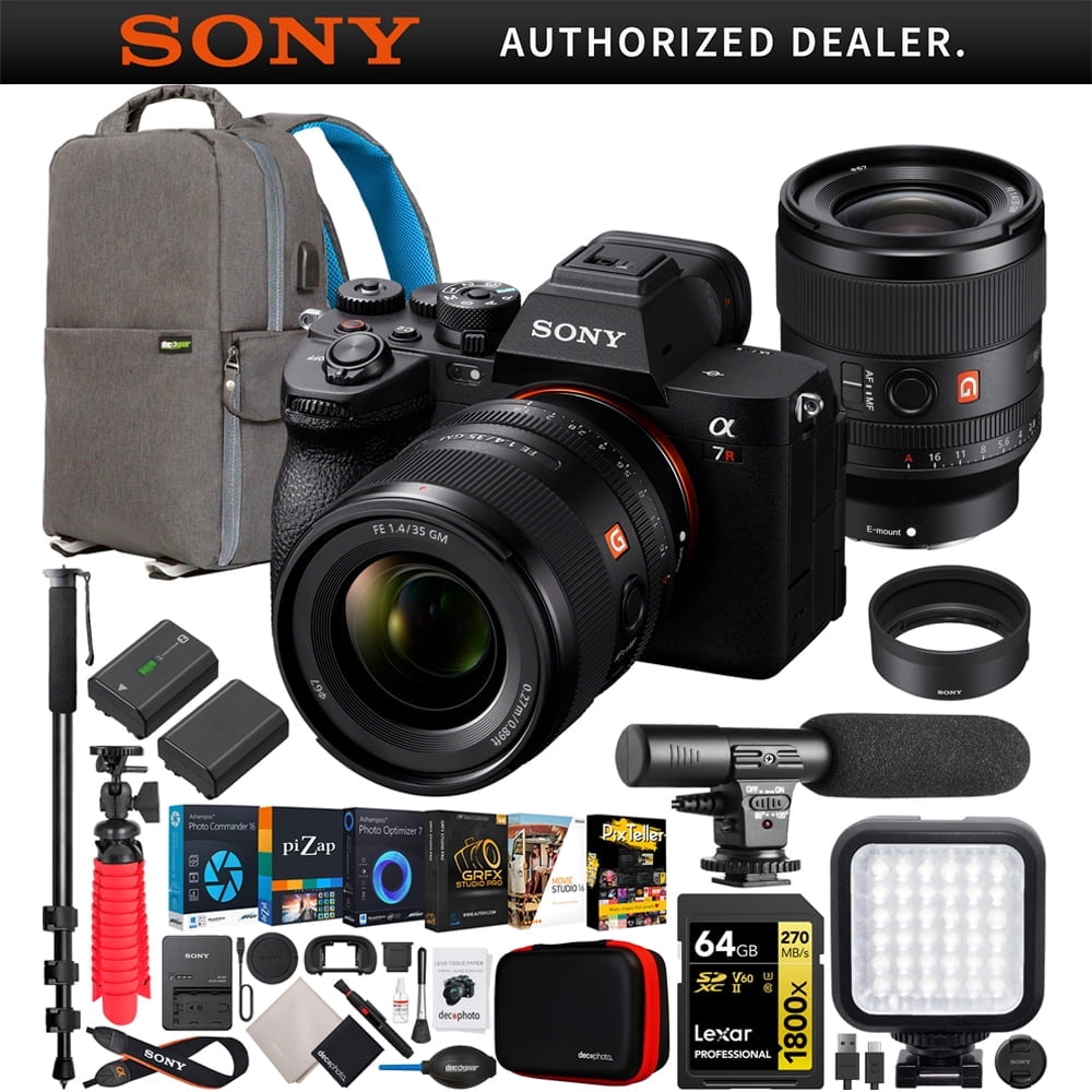 Sony a7R V Full Frame Mirrorless Camera w/ FE 35mm F1.4 GM G Master ...