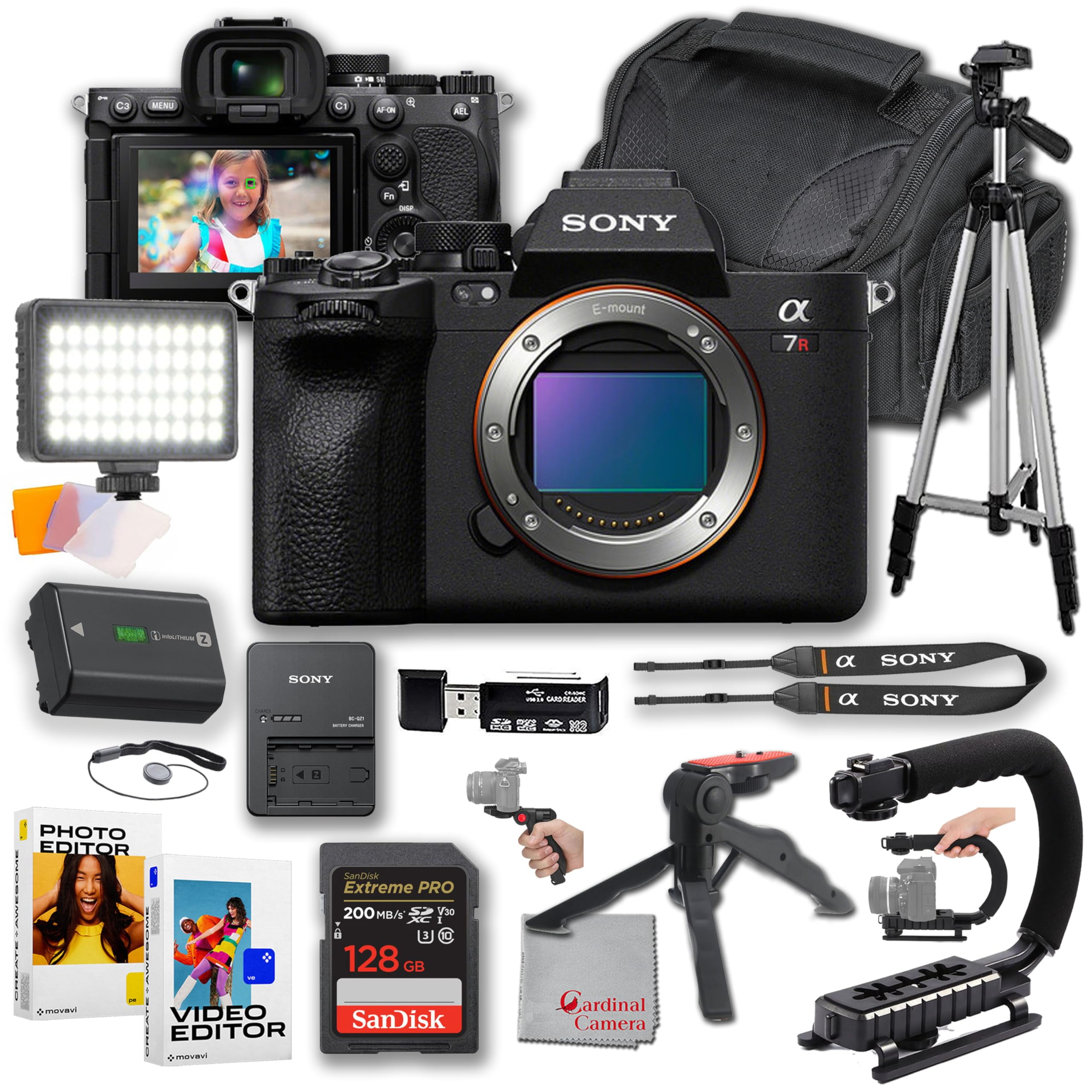 Sony a7R V Mirrorless Camera (Body) |61MP| LED Video Light, 128GB ...