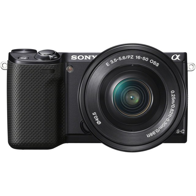 Sony alpha NEX-5R 16.1 Megapixel Mirrorless Camera with Lens, 0.63", 1.97", Black - Walmart.com