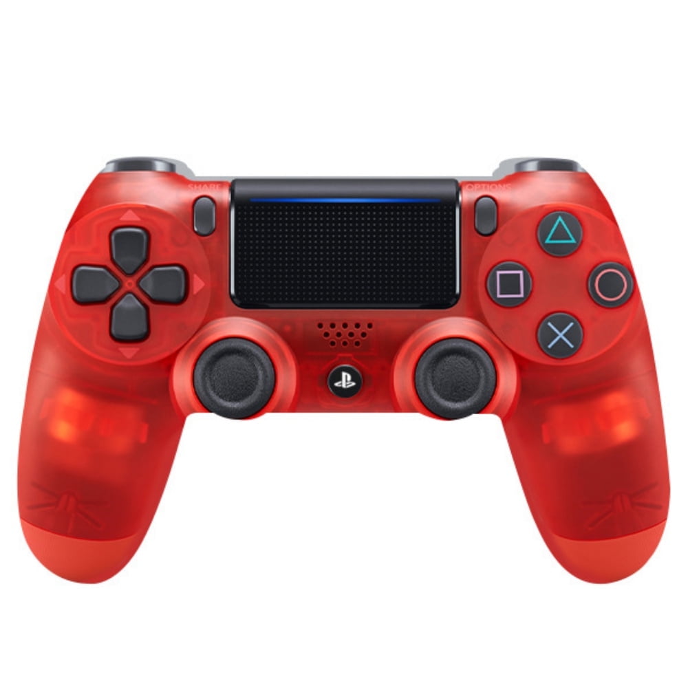 SonyPSt 4 DualShock 4 Wireless Controller, Transparent red ...