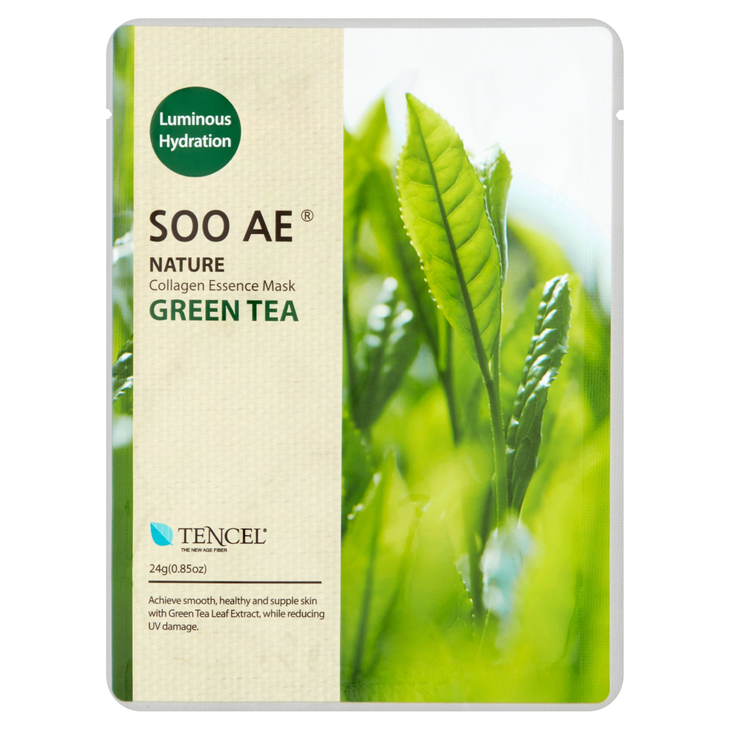 Soo Ae Nature Green Tea Collagen Essence Mask, 0.85 oz - Walmart.com
