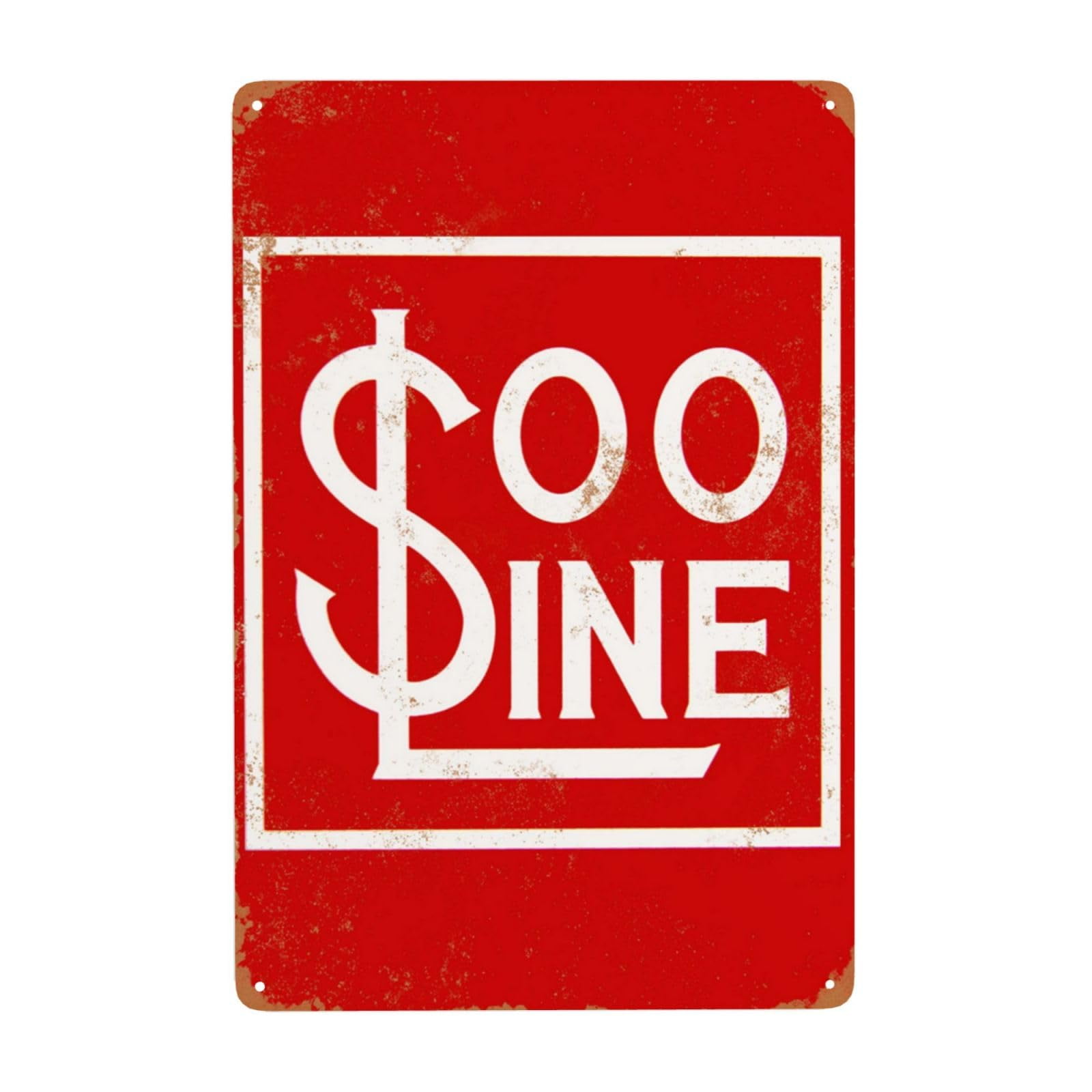 Soo Line Railroad Travel Metal Signs Aluminum Sign, Chic Vintage Tin ...