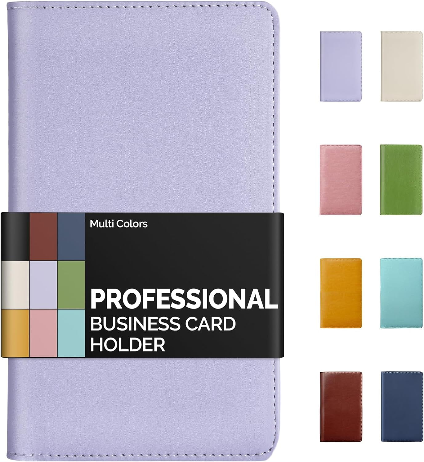 Sooez Leather Professional Business Card Book Holder Organizer, 240 ...