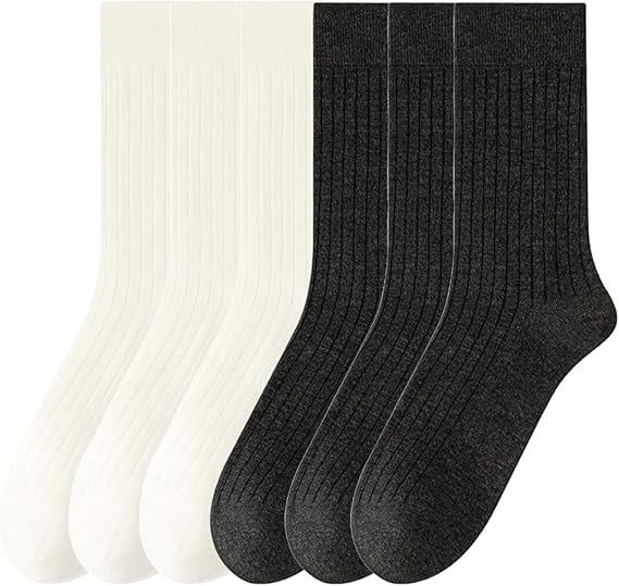 Sookeceks 6 Pairs Trouser Socks for Men, Soft Heated Storage Mens ...