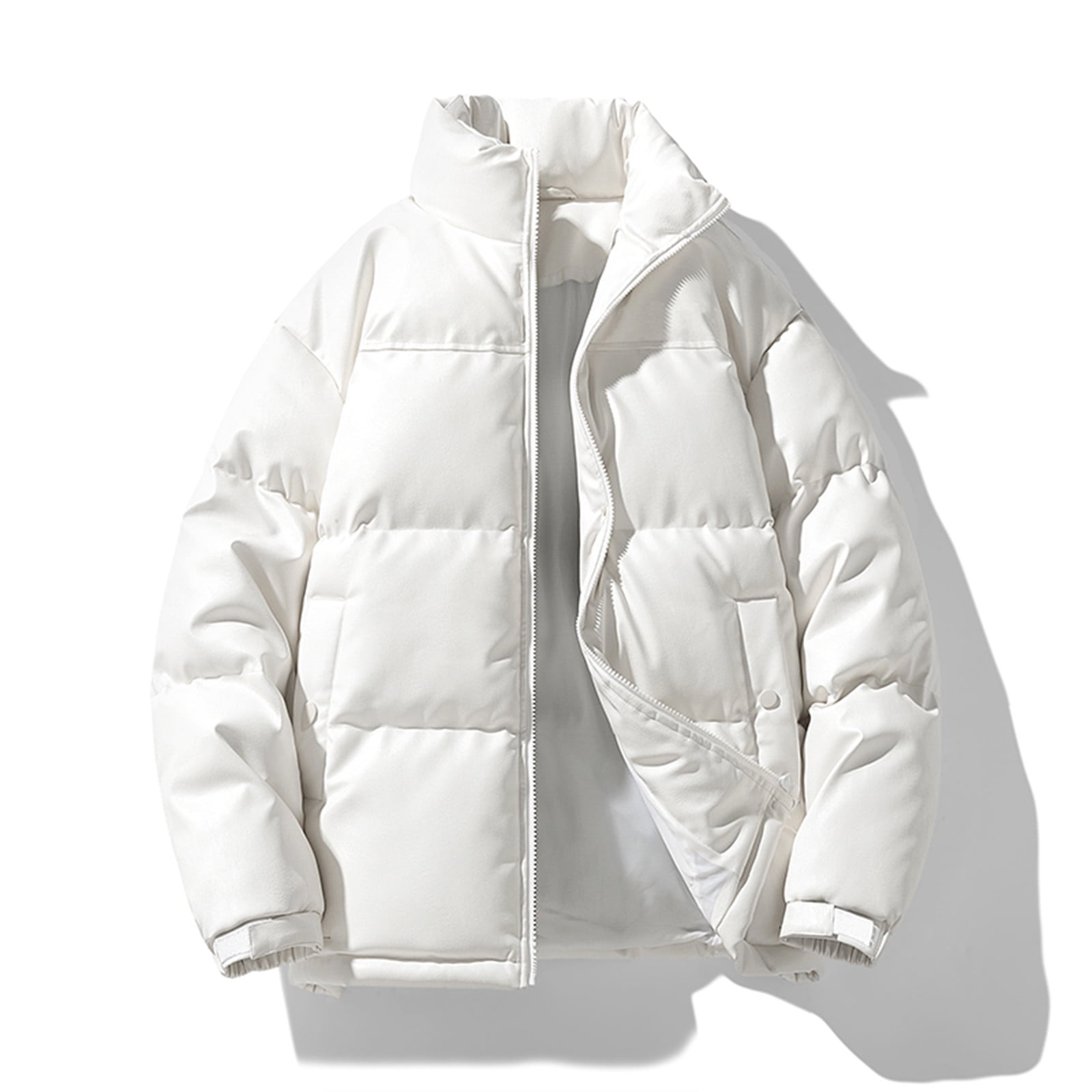 Sookity Men's Puffer Jacket with Detachable Hood Lightweight Water ...