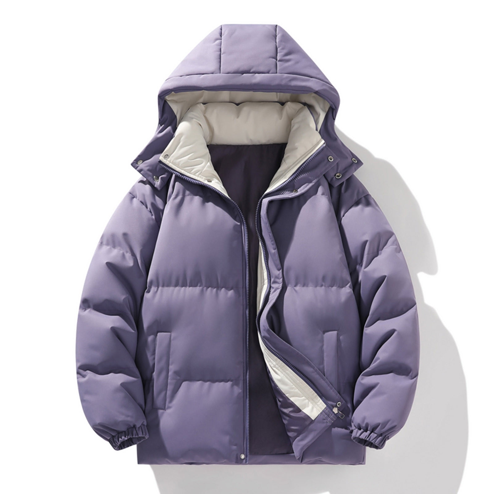 Sookity Mens Jacket Weather Resistant Winter Jackets for Men Quilted ...