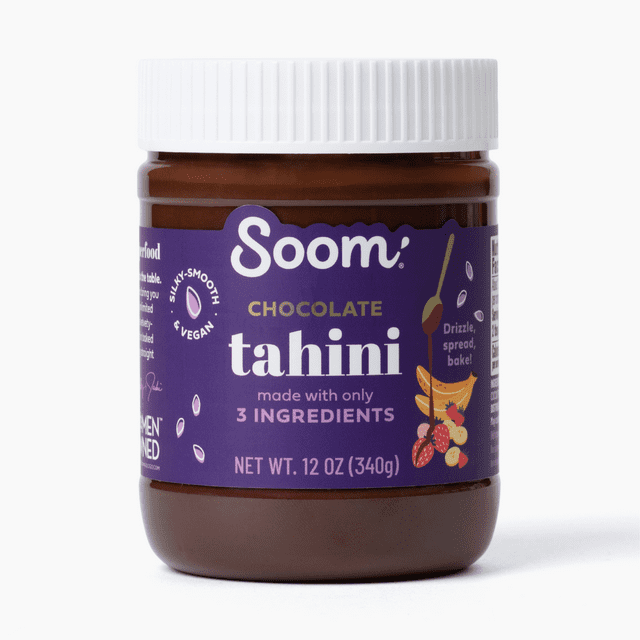 Soom Foods Creamy Chocolate Tahini Sesame Spread, 12 oz Jar (Nut-Free Dairy-Free) - Walmart.com
