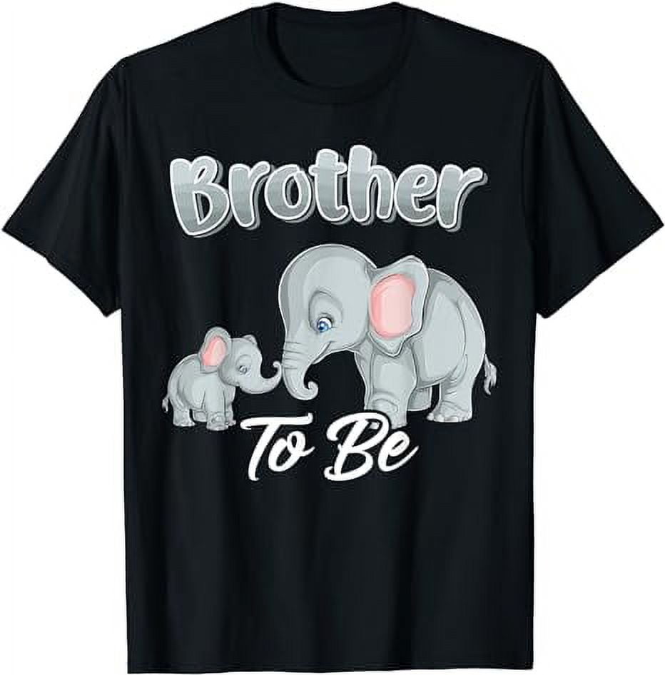 Soon Brother To Be Elephants For Baby Shower Gender Reveal T-Shirt ...