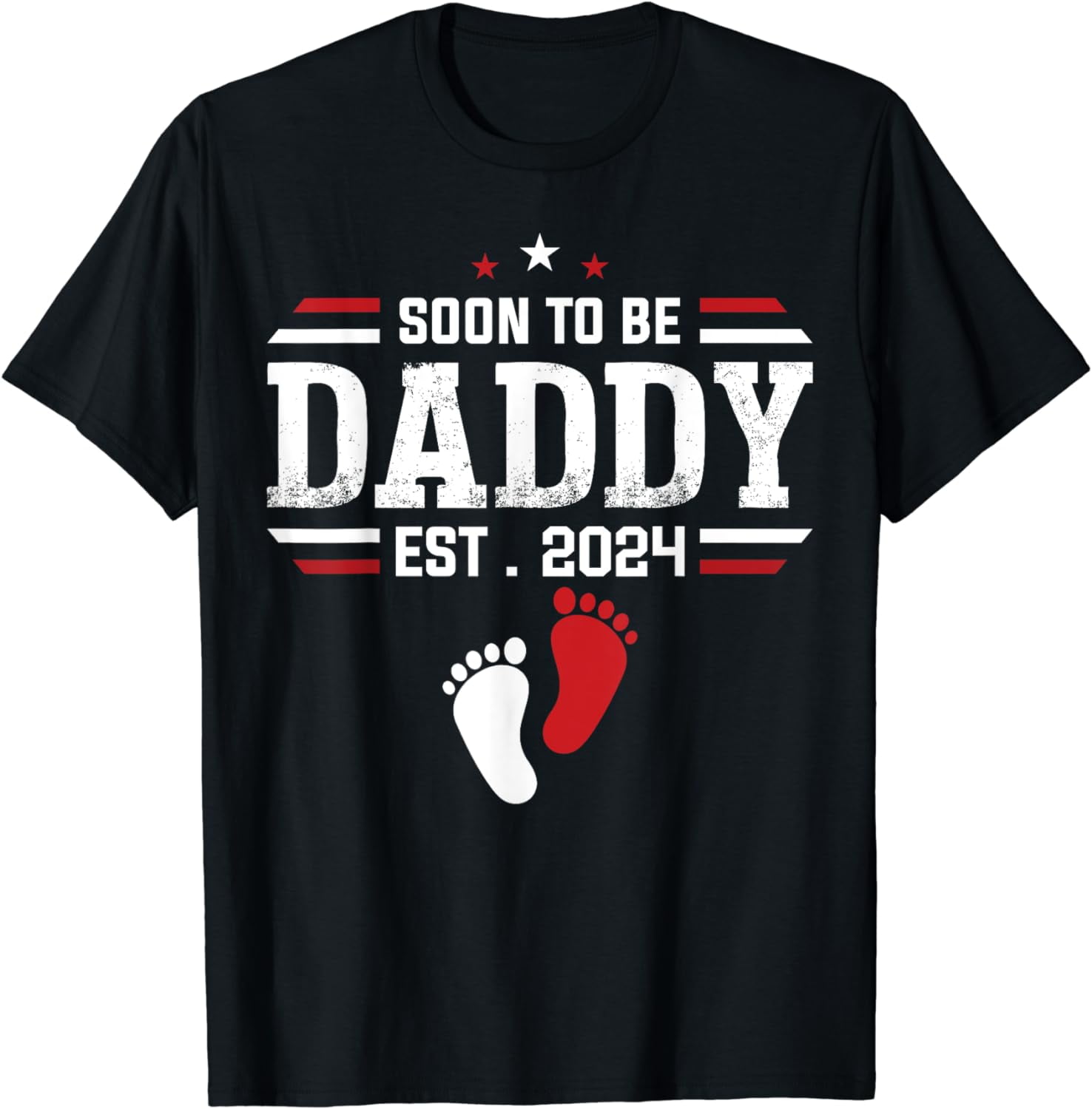 Soon To Be Daddy 2024 New Dad 2024 First Time Dad Cotton T-Shirt ...