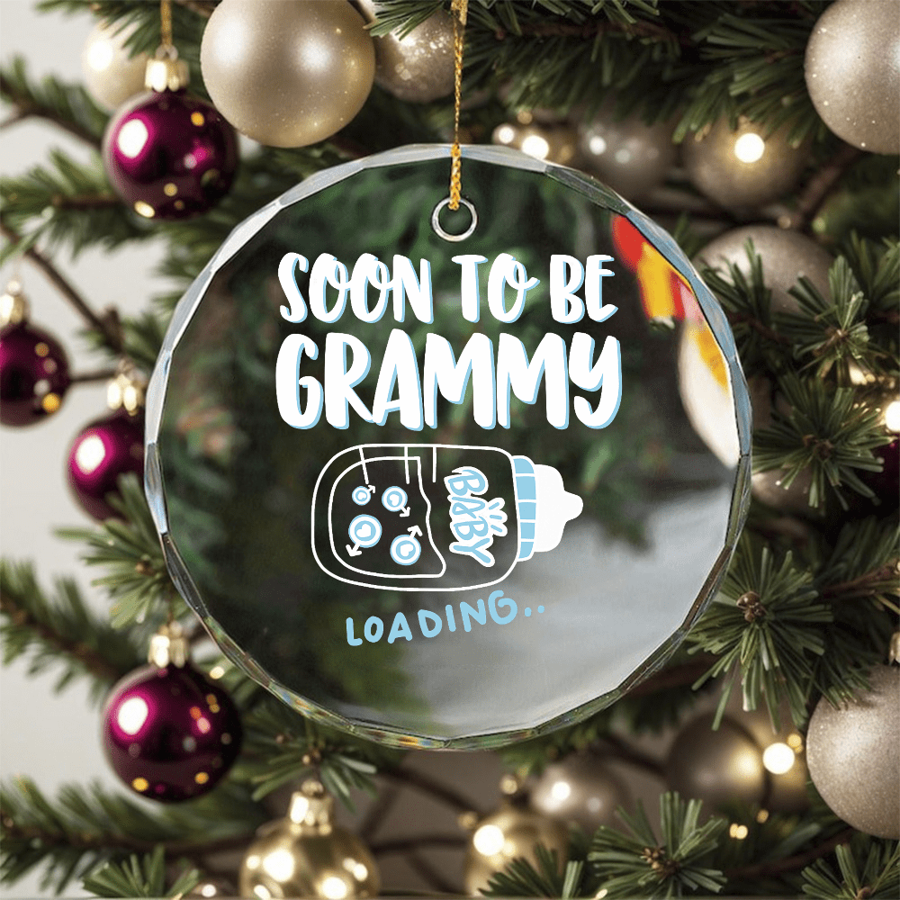 Soon To Be Grammy Loading Pregnancy Announcement Boy Baby Ornament ...
