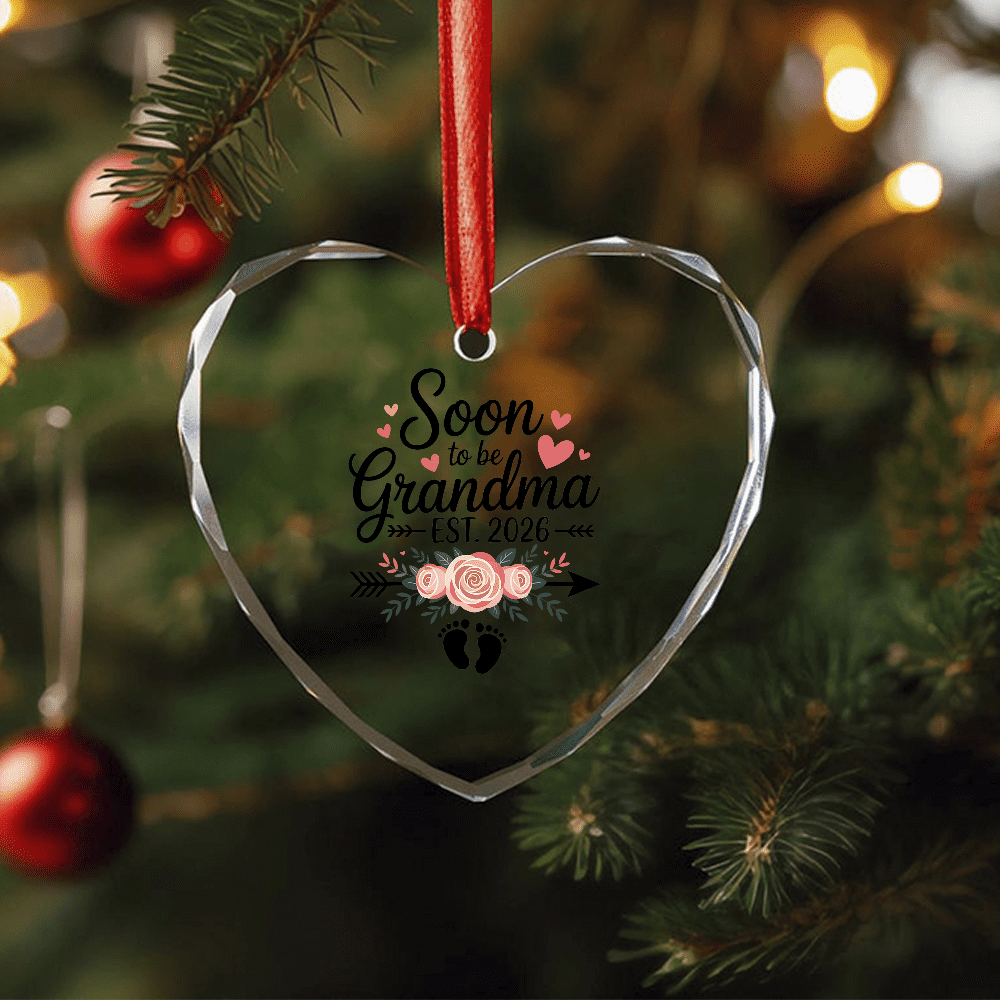 Soon To Be Grandma Est 2026 Promoted To Grandma Grandmother Ornament ...