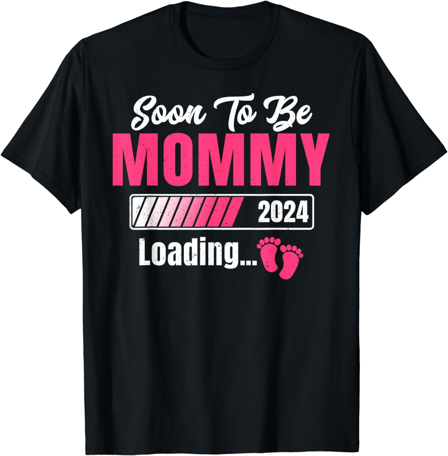 Soon To Be Mommy 2024 Mom Loading Pregnancy Announcement T-Shirt ...