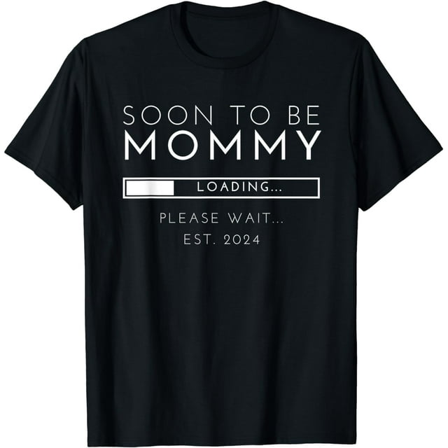 Soon To Be Mommy Est 2024 Promoted to Mom 2024 New Mama Cotton T-Shirt ...