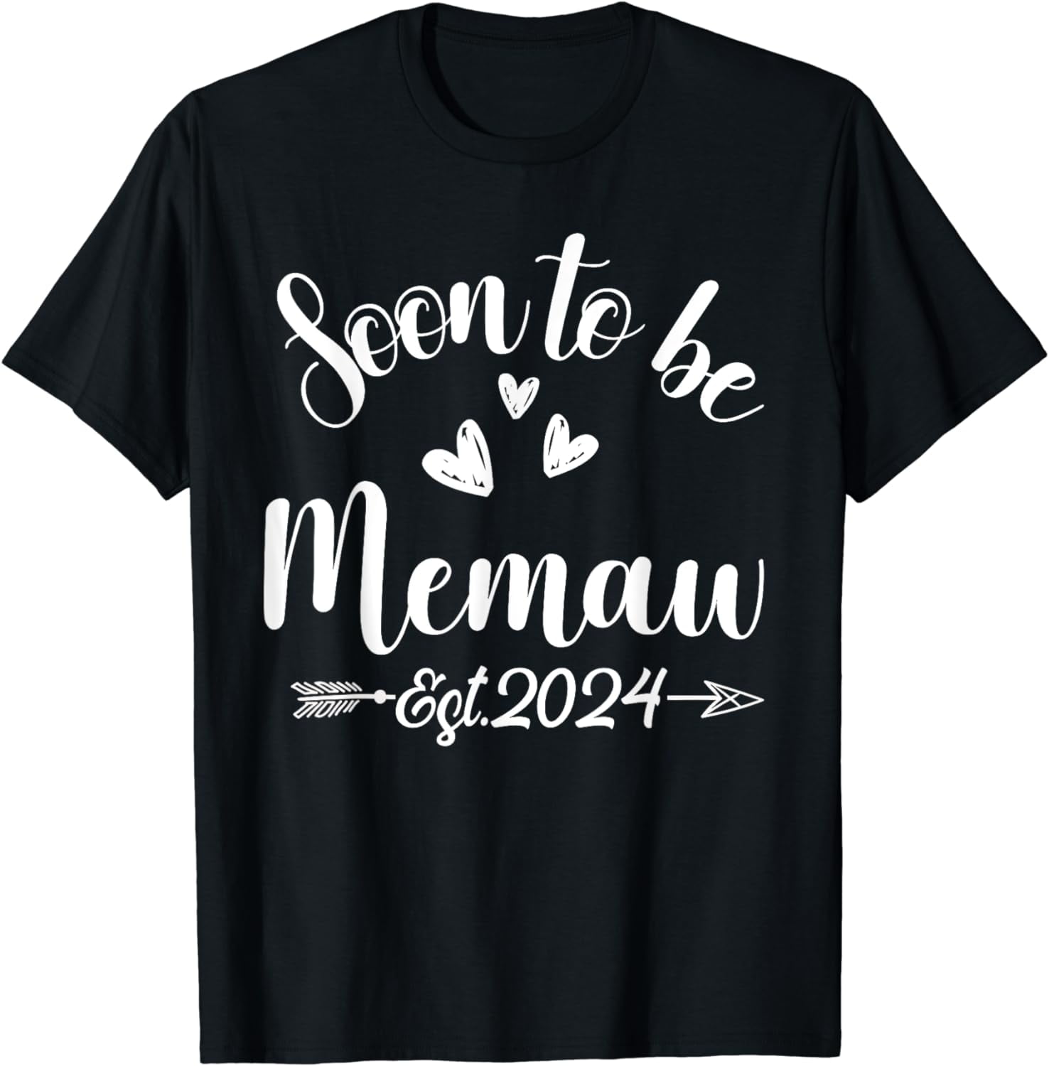 Soon to be Memaw Est 2024 T-Shirt - Walmart.com