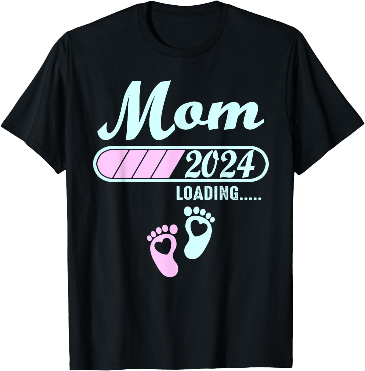 Soon to be Mom 2024 loading bar T-Shirt - Walmart.com