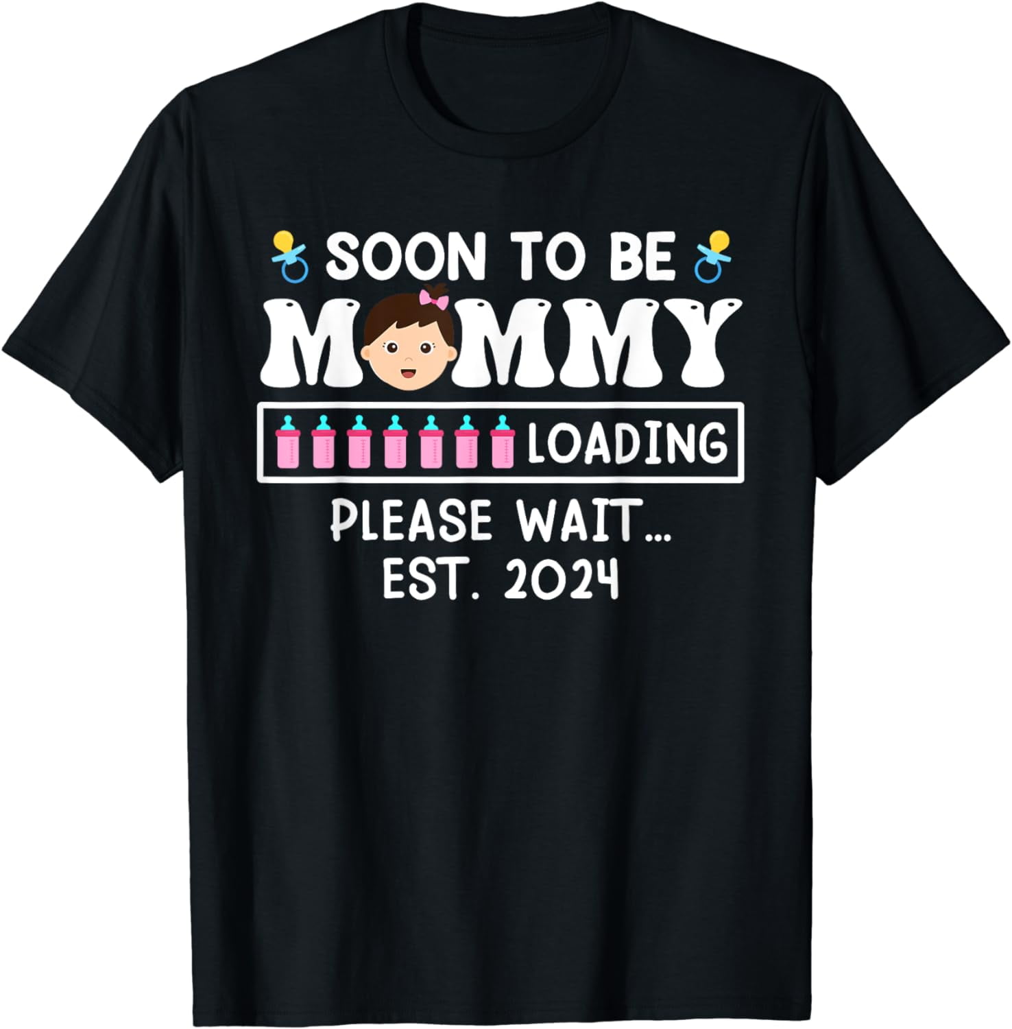 Soon to be Mommy loading 2024 Baby Forecast 2024 Mom-to-be T-Shirt ...