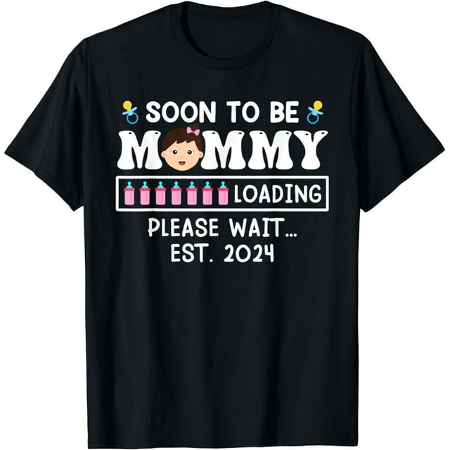 Soon to be Mommy loading 2024 Baby Forecast 2024 Mom-to-be T-Shirt ...