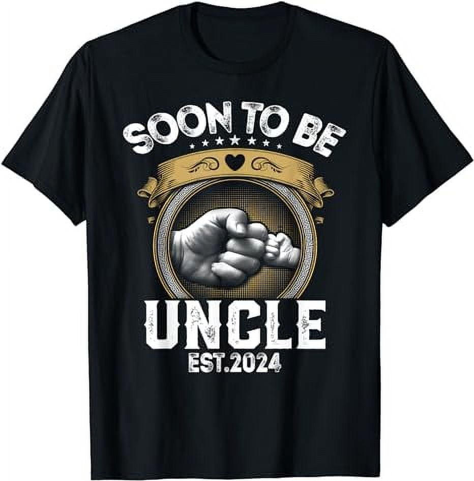 Soon to be Uncle est 2024 New Dad Promoted to Uncle T-Shirt - Walmart.com