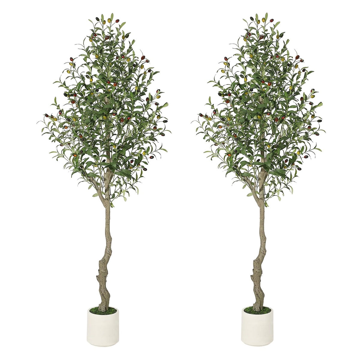 Soonbuy 5FT Tall Olive Tree Plants,Olive Trees Artificial Indoor, Faux ...
