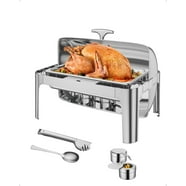 Winware Madison 8qt Buffet Food Serving Chafer Set, Roll-Top, Full-Size ...