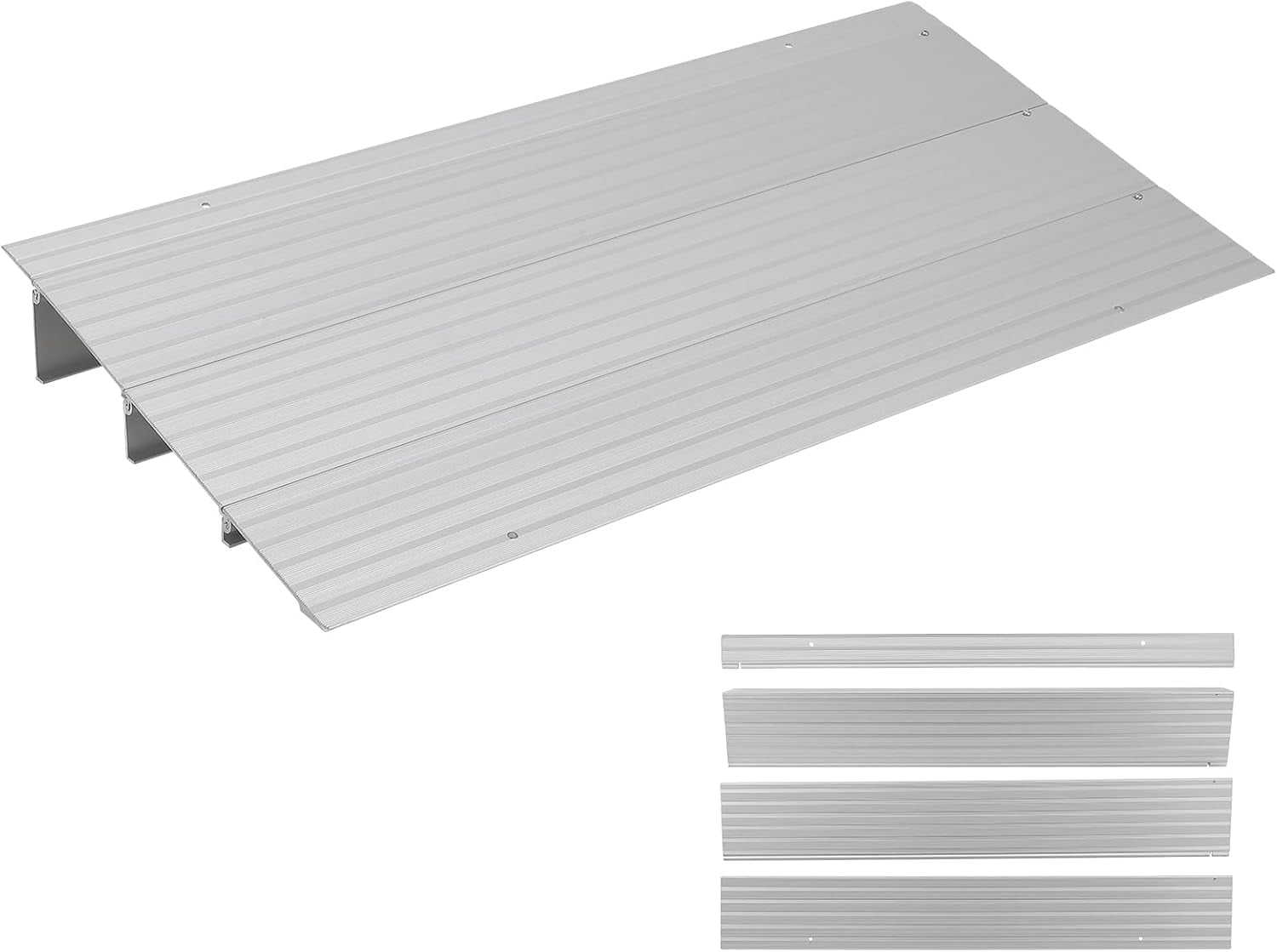 EastVita 3" Rise Aluminum Door Threshold Ramp, Heavy Duty Entry Ramp ...