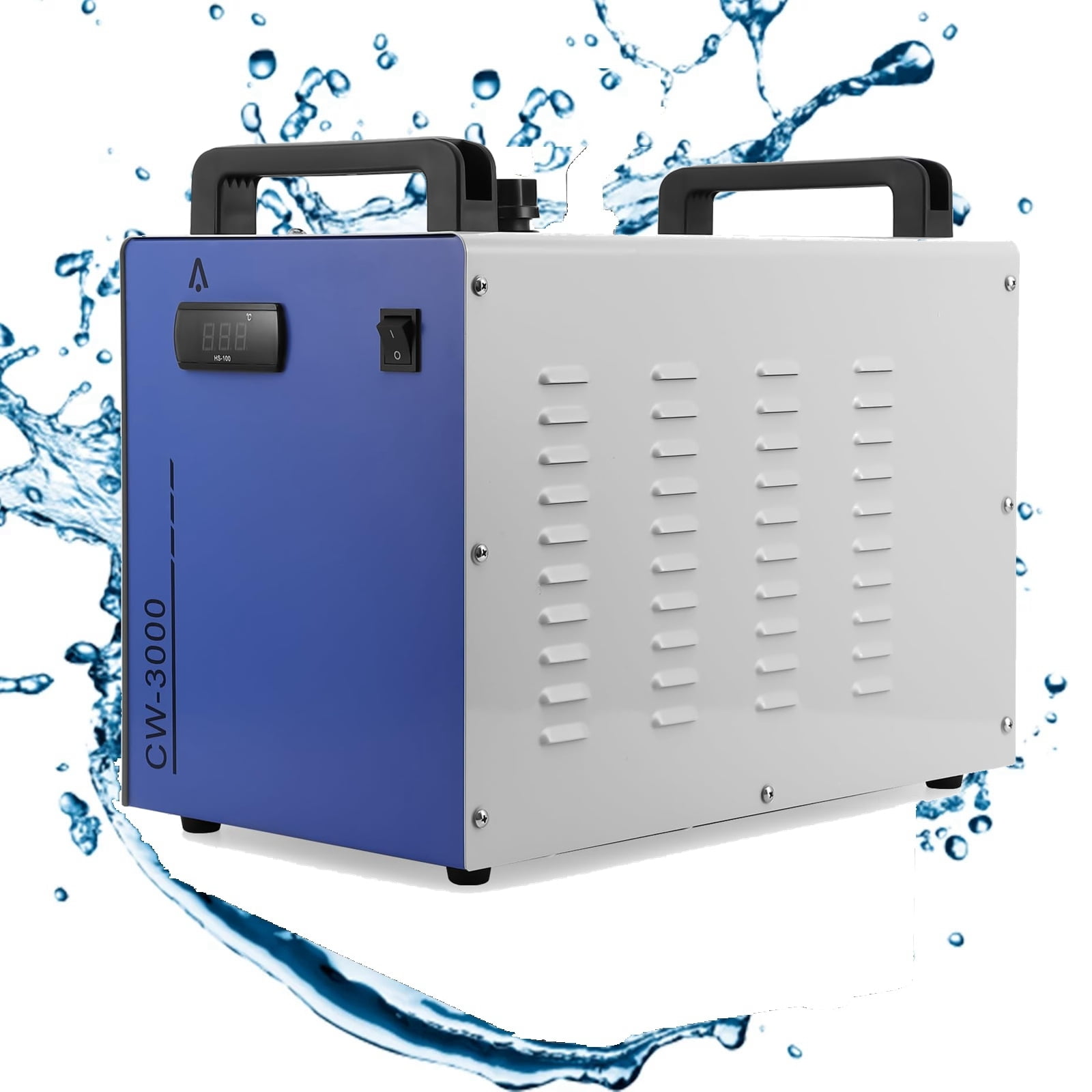 Soonbuy CW-3000 Industrial Water Chiller, 110V 9L Capacity 2.6gpm Water ...