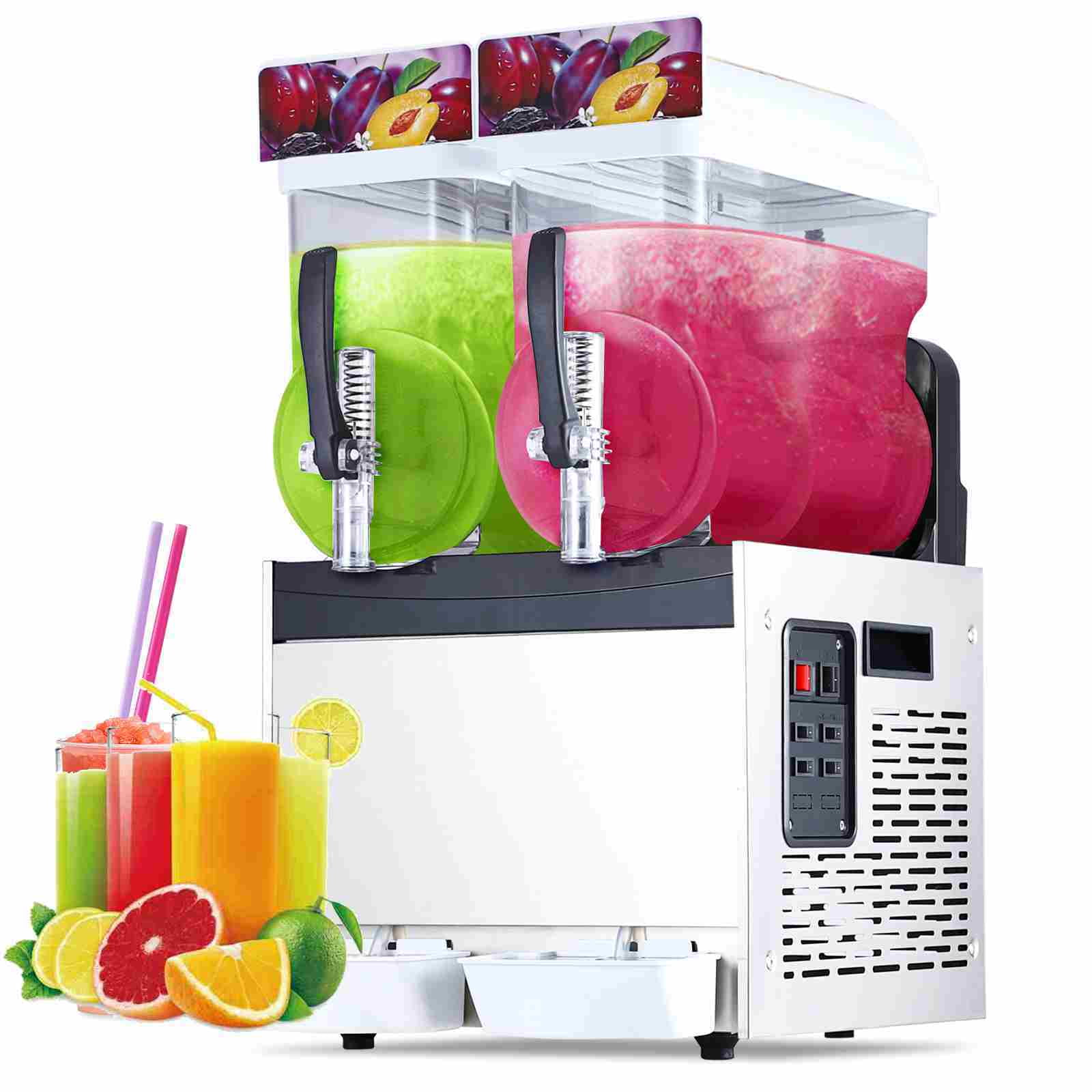 Soonbuy Commercial Slushy Machine, 30L/8 Gal, Self-Cleaning, for ...
