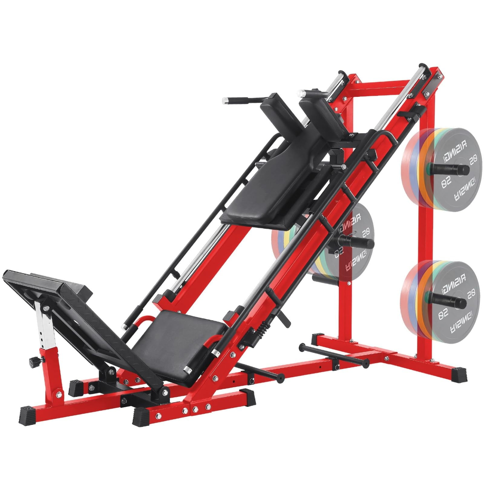 Soonbuy Leg Press Hack Squat Machine, Professional Adjustable 2 in 1 ...