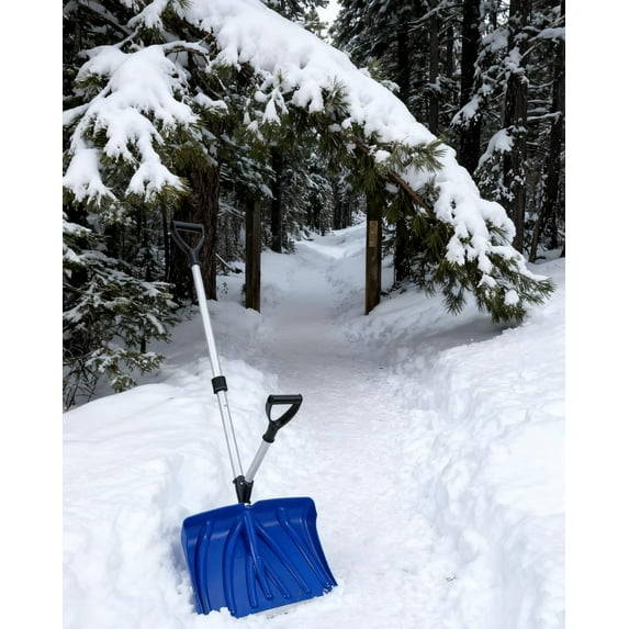 Soonbuy Snow Shovel, 18-Inch Aluminum Blade with Aluminum Handle and D ...