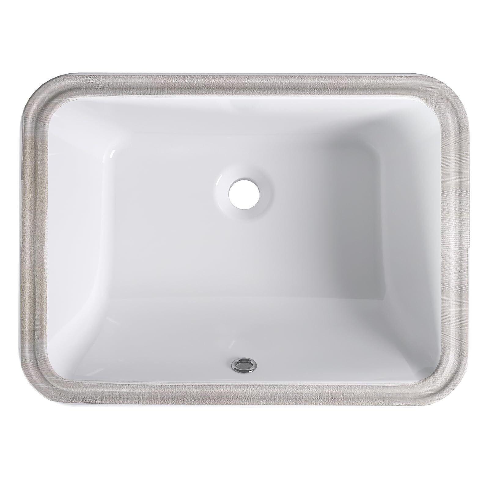 Soonbuy Undermount Bathroom Sink - Sarlai 18 x 14 inch Rectangular ...
