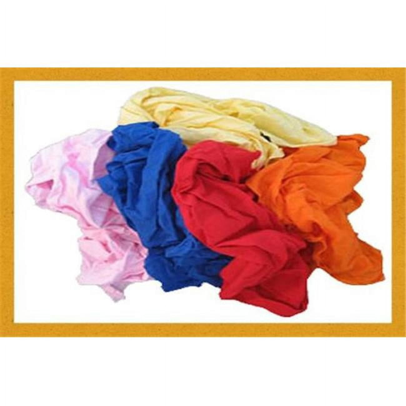 Sooner Wiping Rags 552-118-25 25 lbs. Color Knit T-Shirt Polo Cotton ...