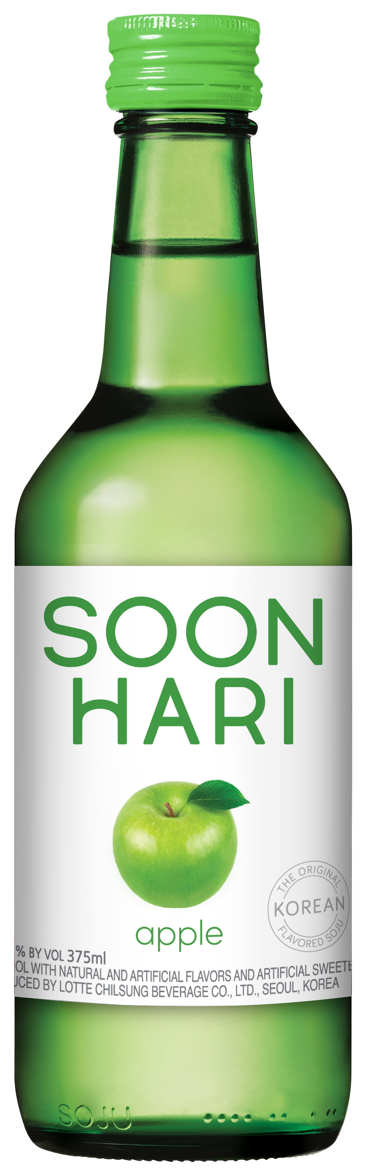 Soonhari Apple Soju, 375 ml Bottle, 12% ABV - Walmart.com