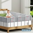 Soontrans 19.7" Toddler Bed Rails Guard Foldable Portable Kids Bed Rail ...
