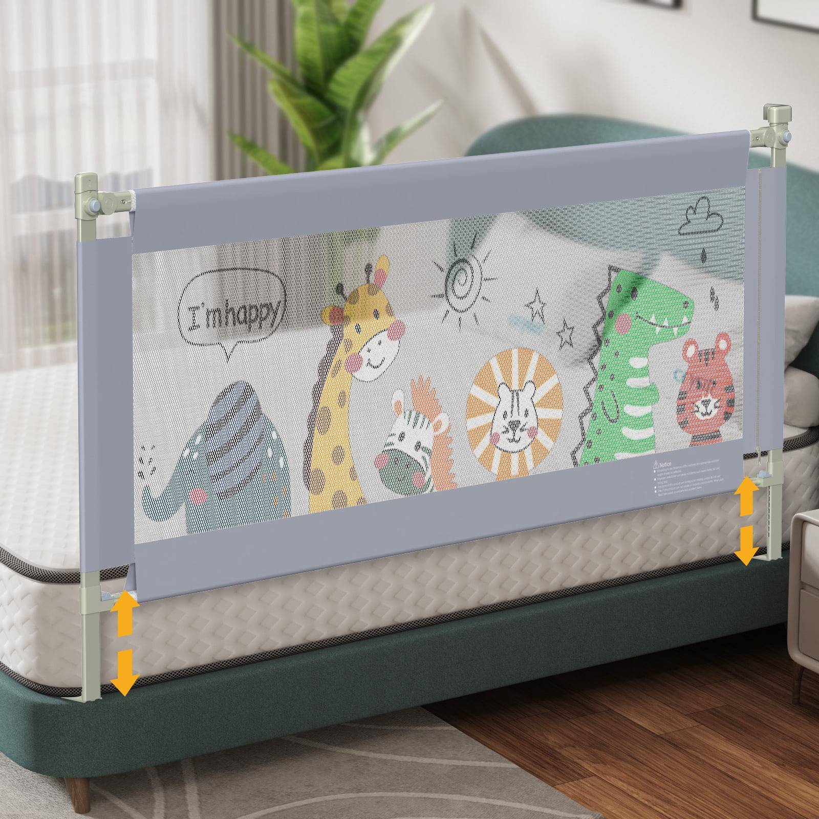 Soontrans Bed Rail for Toddlers, Bed Side Rail for Infant, Height ...