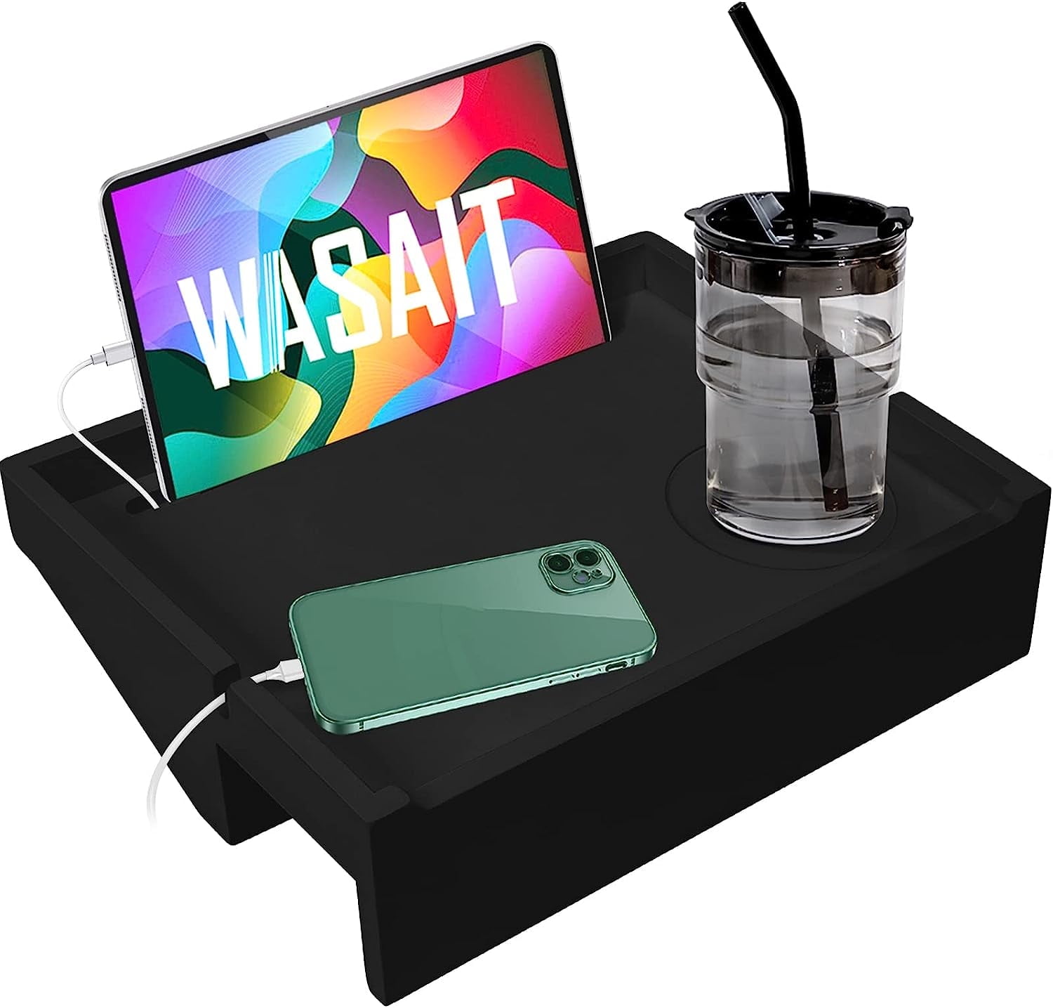 Soontrans Bedside Shelf for Bed, Bamboo Bunk Bed Shelf for Top Bunk ...