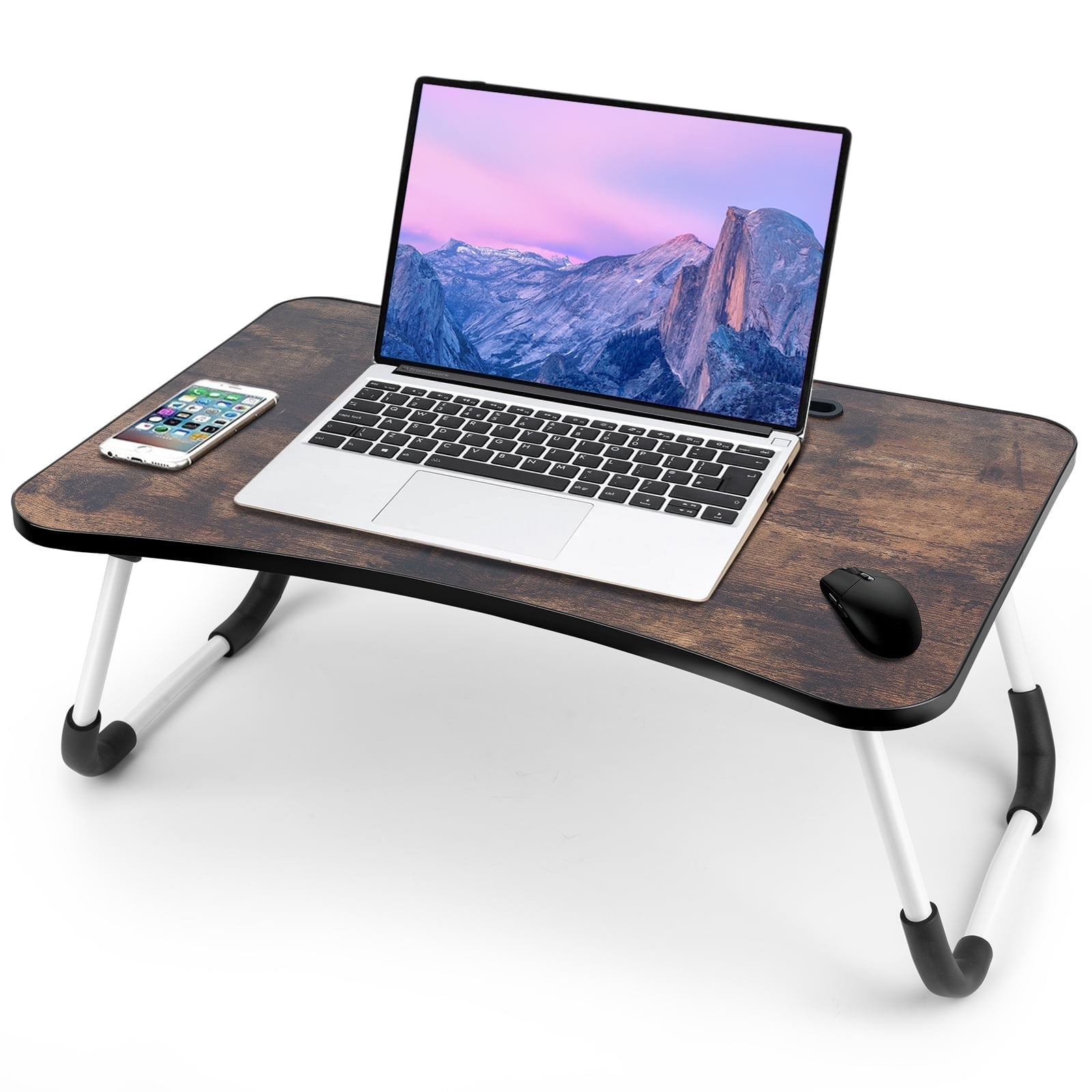Soontrans Curved Computer Lap Desk - Foldable, Adjustable, Portable ...