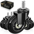 Soontrans Heavy-Duty Office Chair Caster Wheels, Rubber Replacement ...
