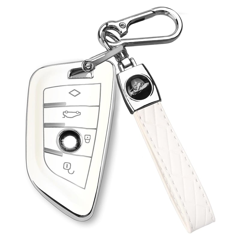 Soopcase for BMW Key Fob Cover with Leather Keychain,for BMW 2 5 6 7 ...