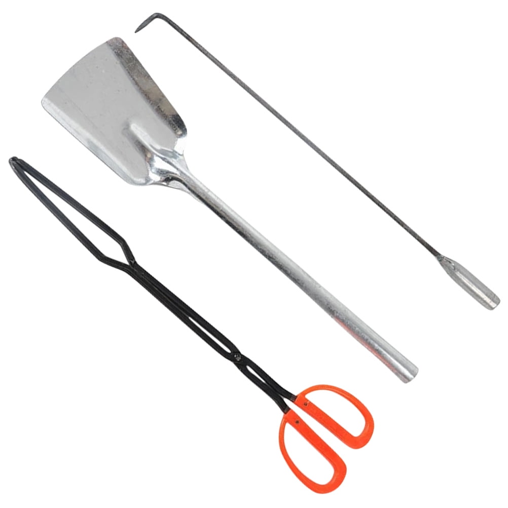 Portable Fireplace Cleaning Equipment Soot Shovel Set Pit Tongs Bbq for ...
