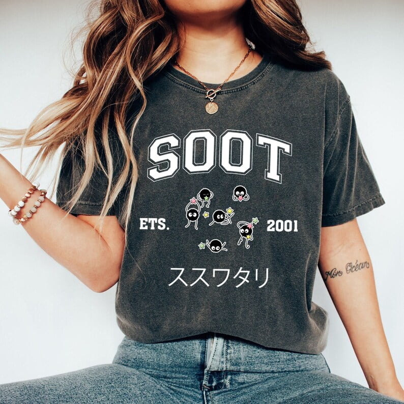 Soot Sprites Shirt, The Susuwatari Shirt, Spirited Away Shirt, Hayao ...