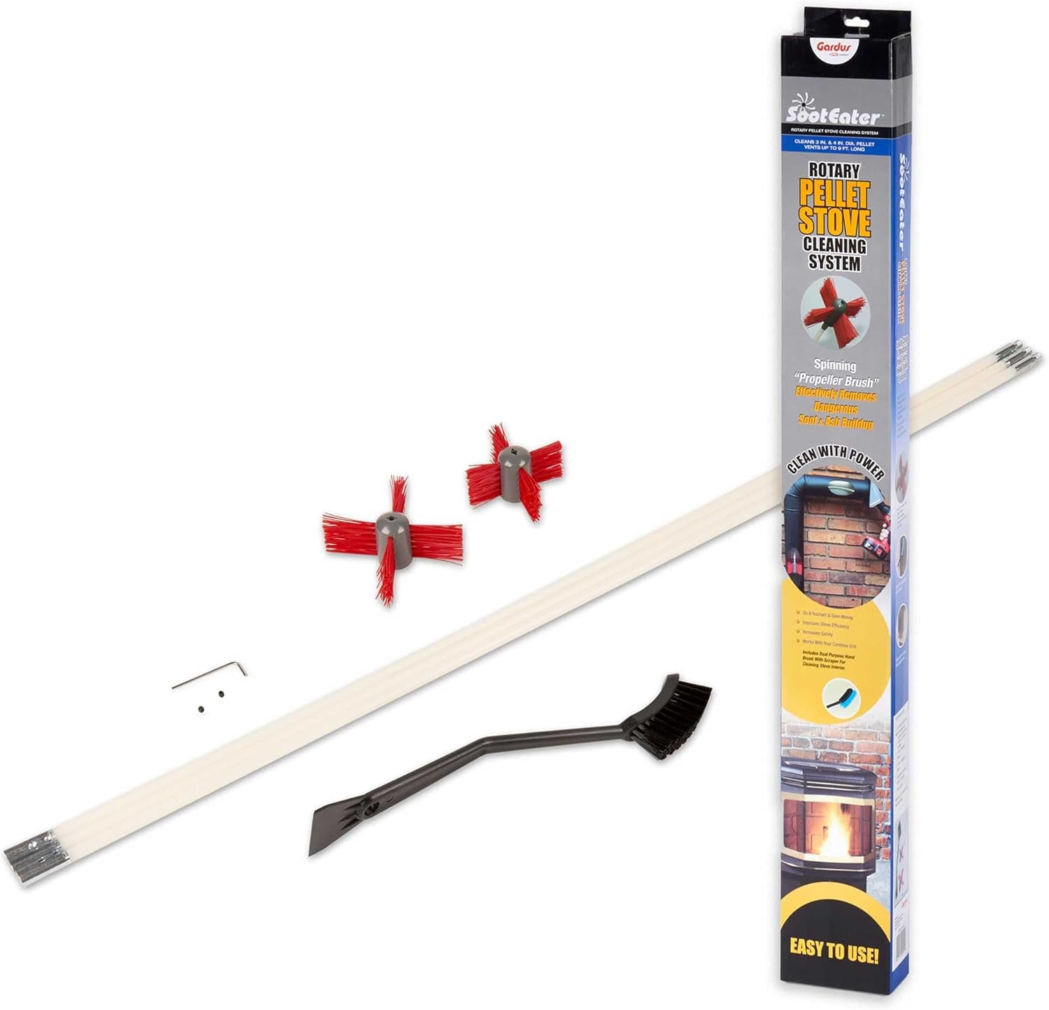 SootEater Rotary Chimney Cleaning System - Gardus RCH205-B Chimney ...