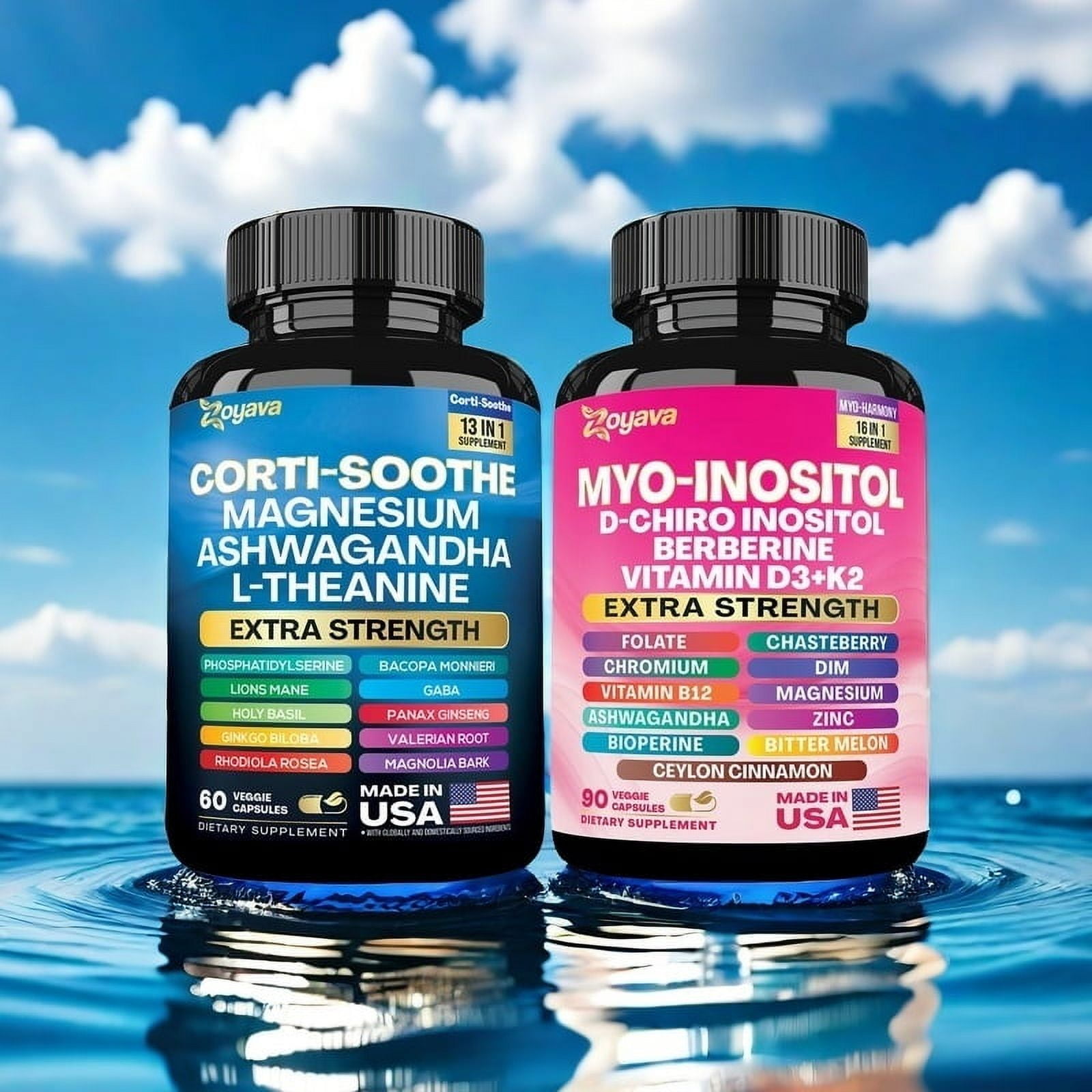 Soothe & Smooth Bundle - Cortisol and Myo-Inositol - Walmart.com