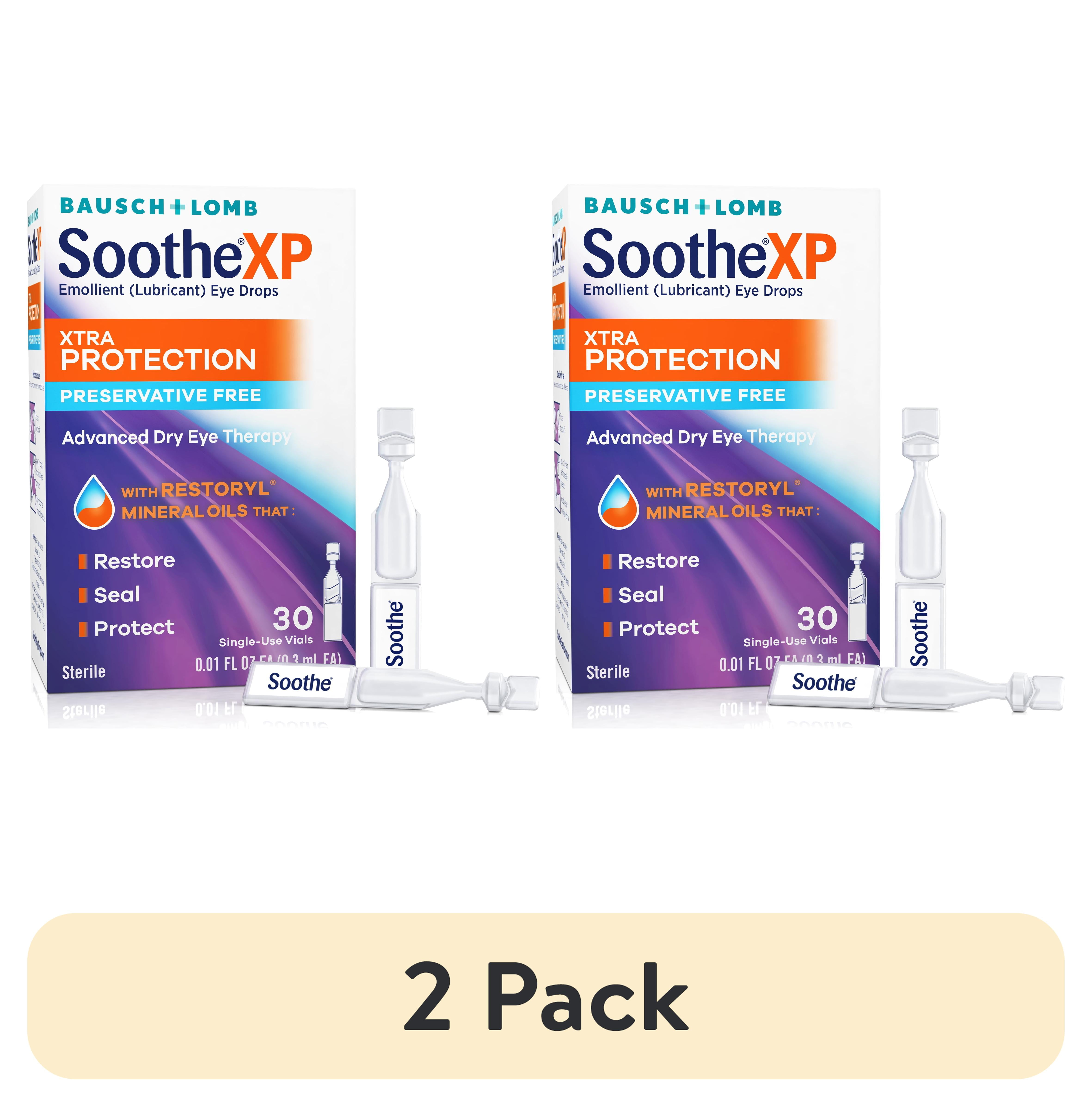 (2 pack) Soothe XP Preservative-Free Lubricant Eye Drops, 0.01 FL OZ EA ...