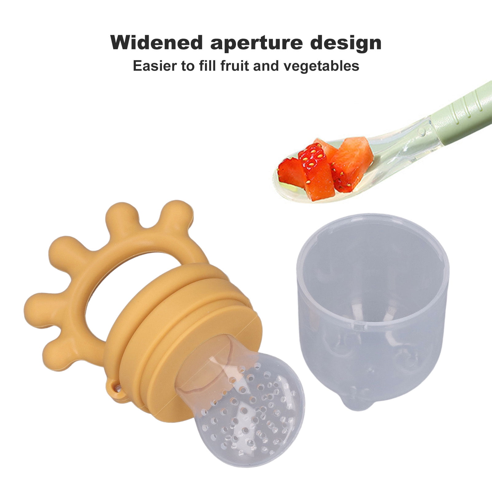 Soothing Baby Food Feeder, Silicone, Washable, Prevents Choking ...