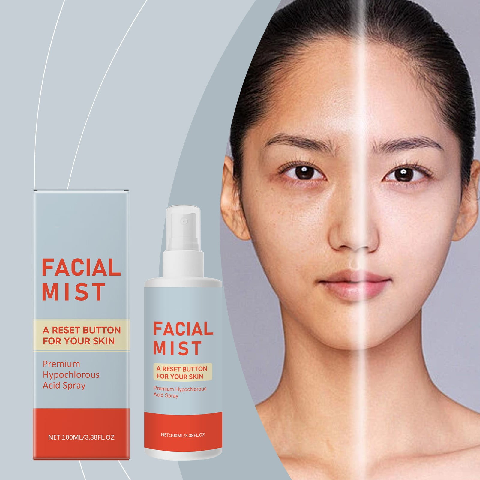 Soothing Calming Spray Oil Control Shrink Pores Print For Closed Red ...