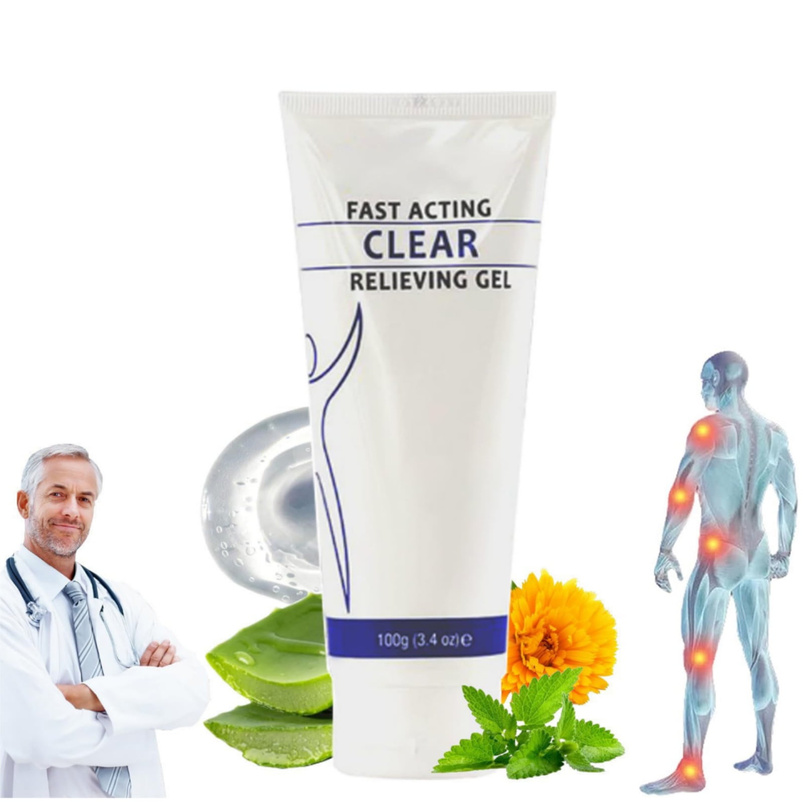 Soothing Gel 100g Relieving Body Gel with and Frankincense Helps Muscle ...