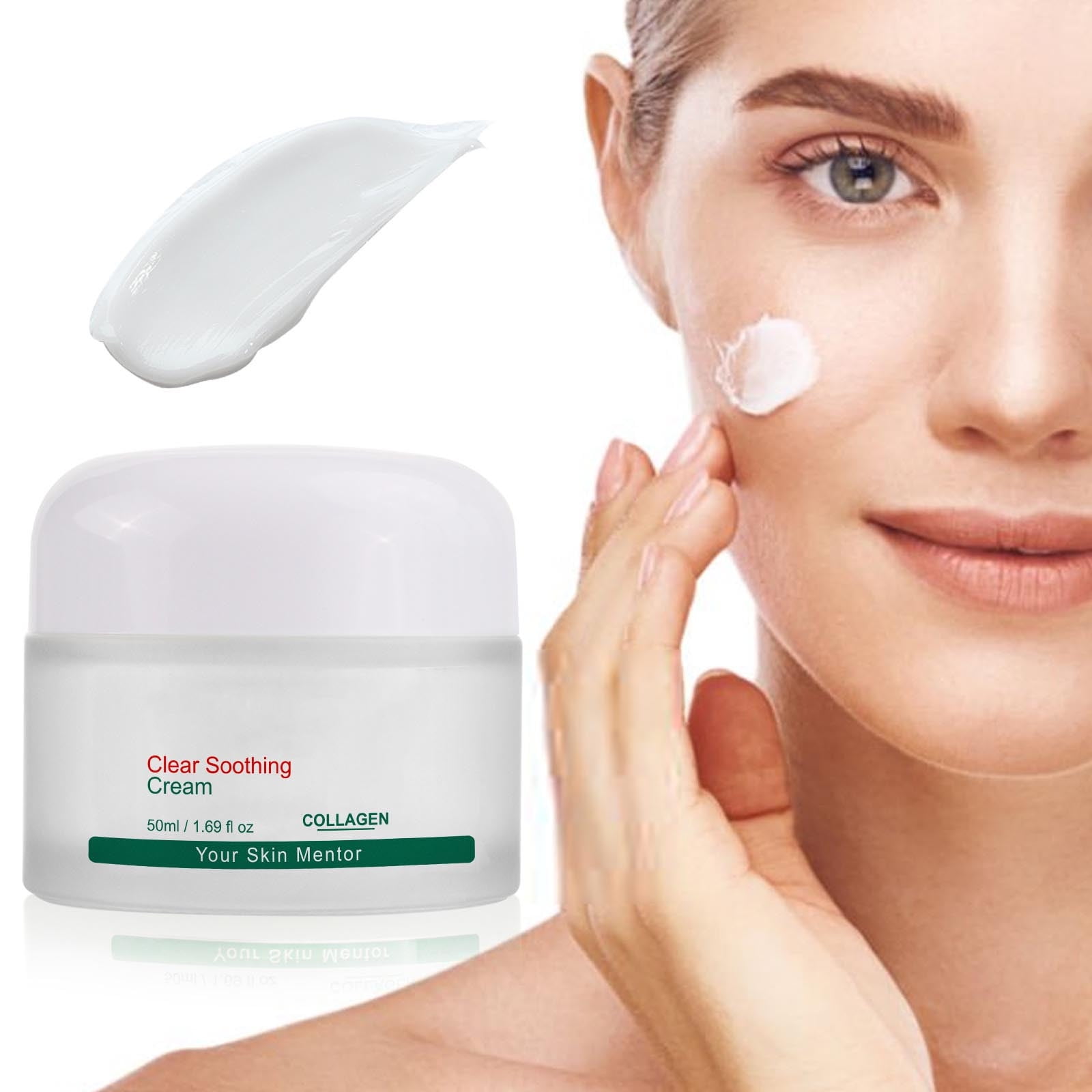 Soothing Moisturizing Cream for Face - 50ml Deep Hydration, Anti-Aging ...