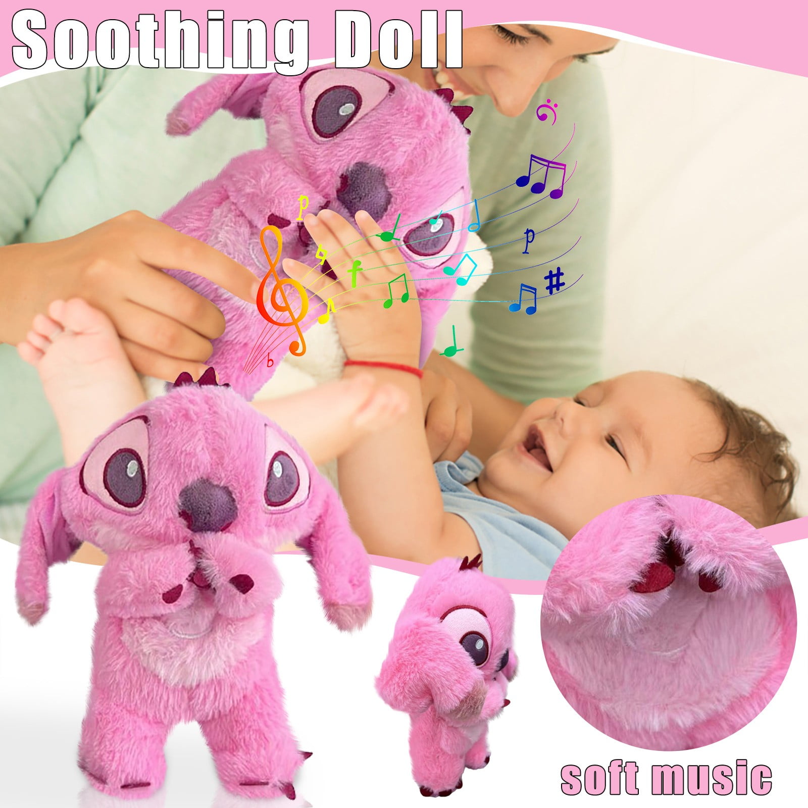 Soothing Pink Stitch with Steady Breathing Support, 11 Inch - Your ...