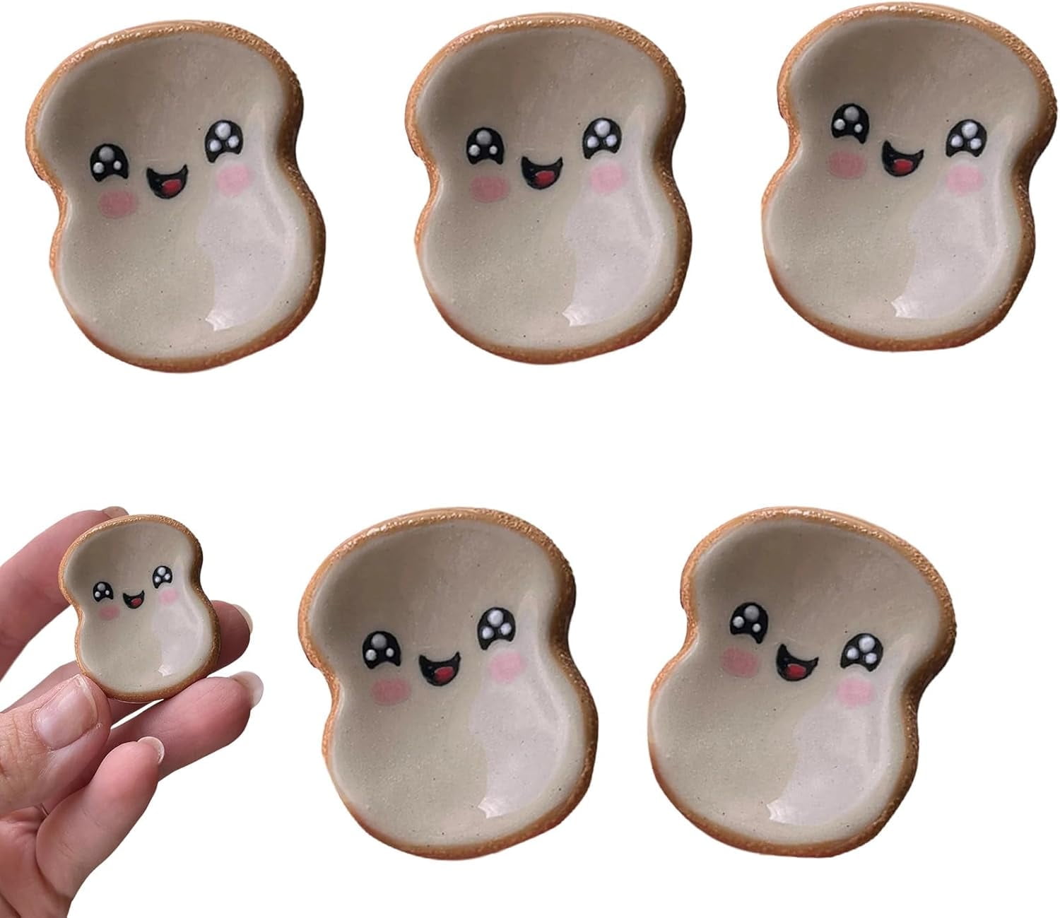 Soothing Stone Toast – Ceramic Worry Stone for Anxiety Relief, Natural ...