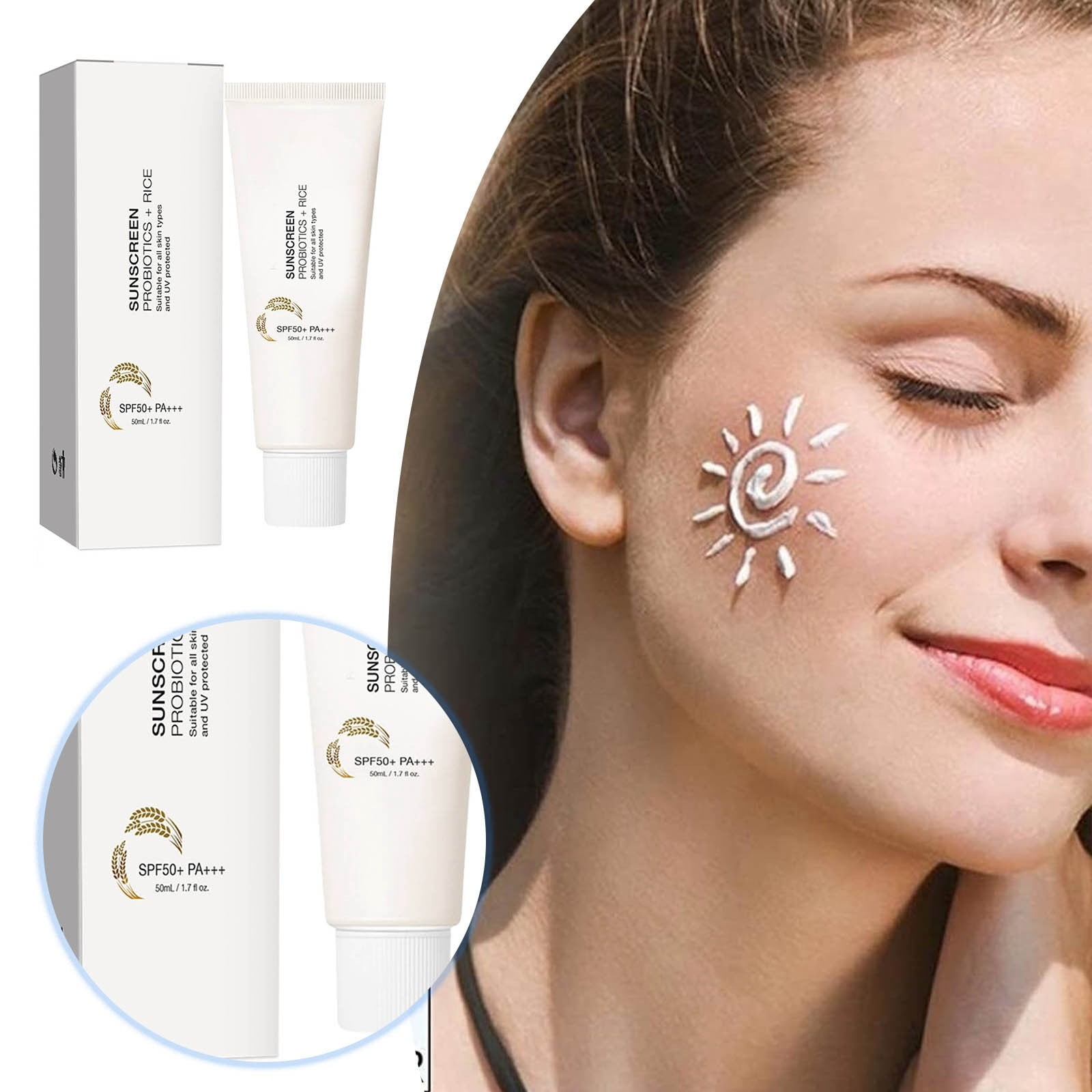 Soothing Sunscreen Rice 50+ Rice Sunscreen Non Greasy Toning ...